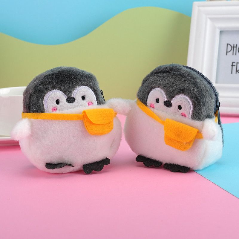 Cartoon Cute Little Penguin Coin Purse Plush Coin Bag Student Gift Data ...