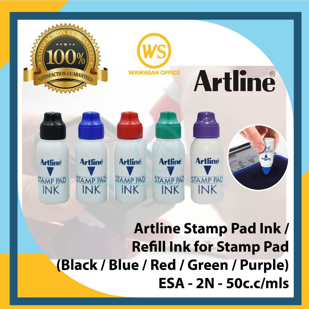 Artline Stamp Pad Ink / Stamp Pad Ink / Stamp Ink / Stamp Ink Refill ...