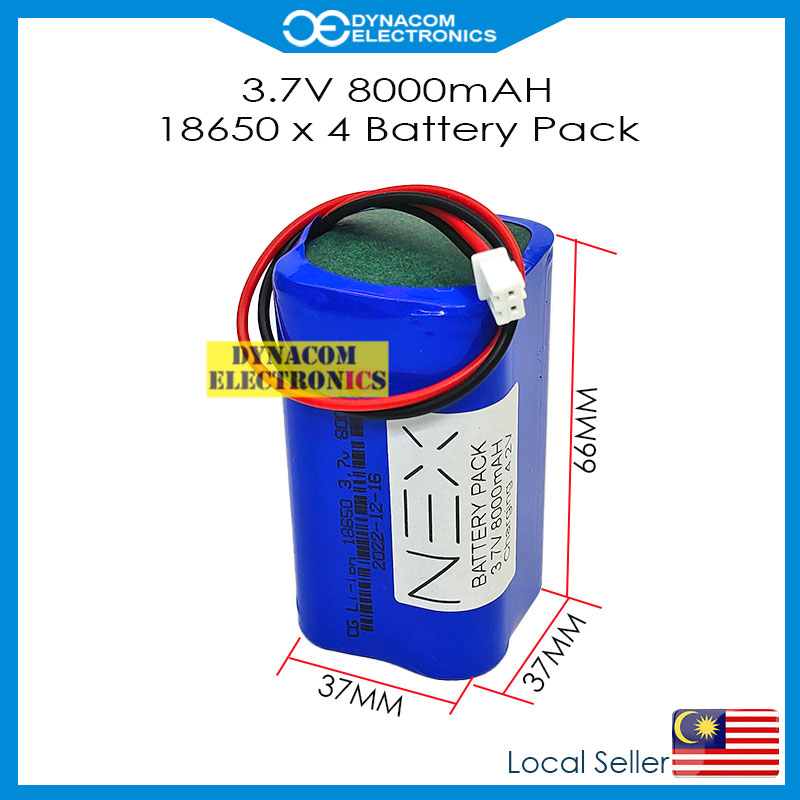 3.7V 8000mAH 18650 Rechargeable Li-ion Battery for Solar Battery ...