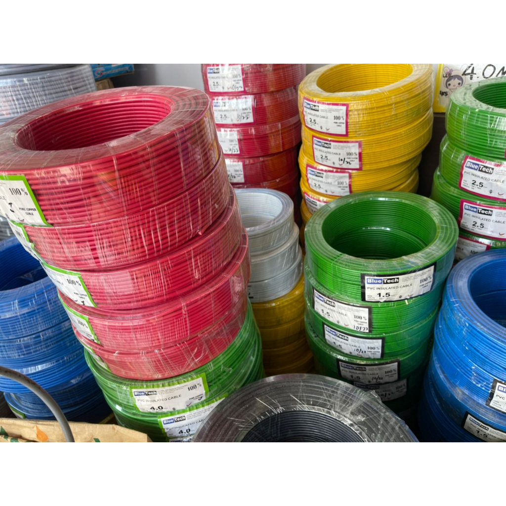 Bluetech blue tech Cable SIRIM 1.5mm wire kabel wayar Black Green Red ...