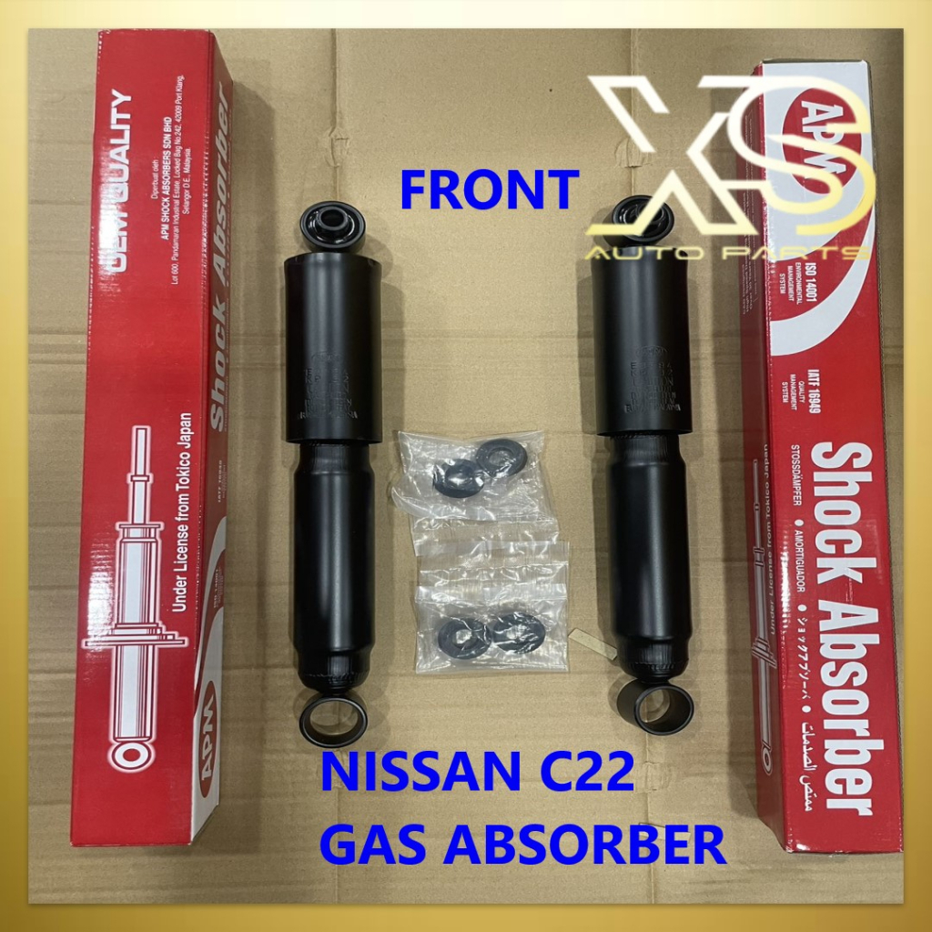 ( 100% ORIGINAL APM ) NISSAN VANNETTE C22 1988'' FRONT / REAR SHOCK ...