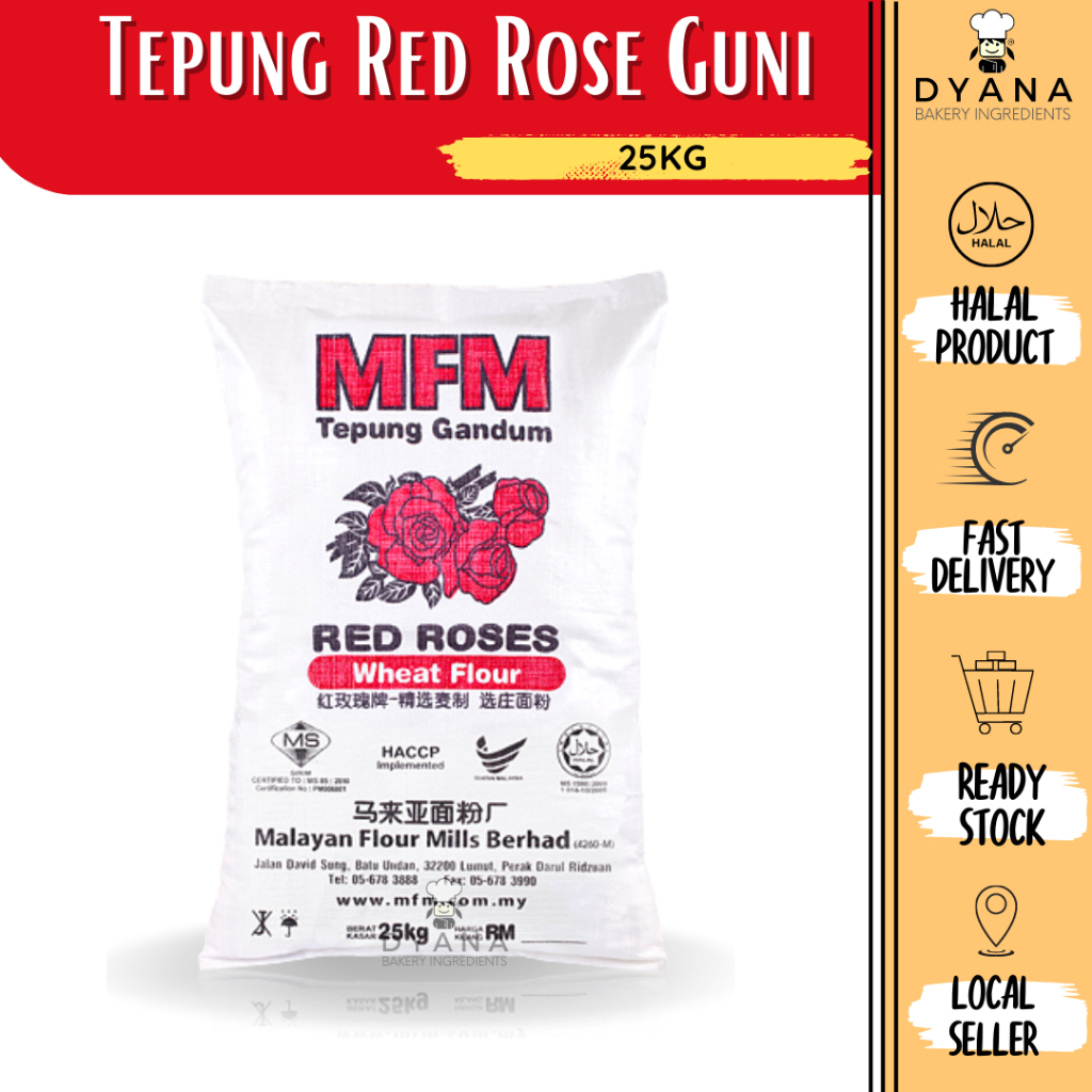 Tepung Red Rose MFM 25kg | Shopee Malaysia