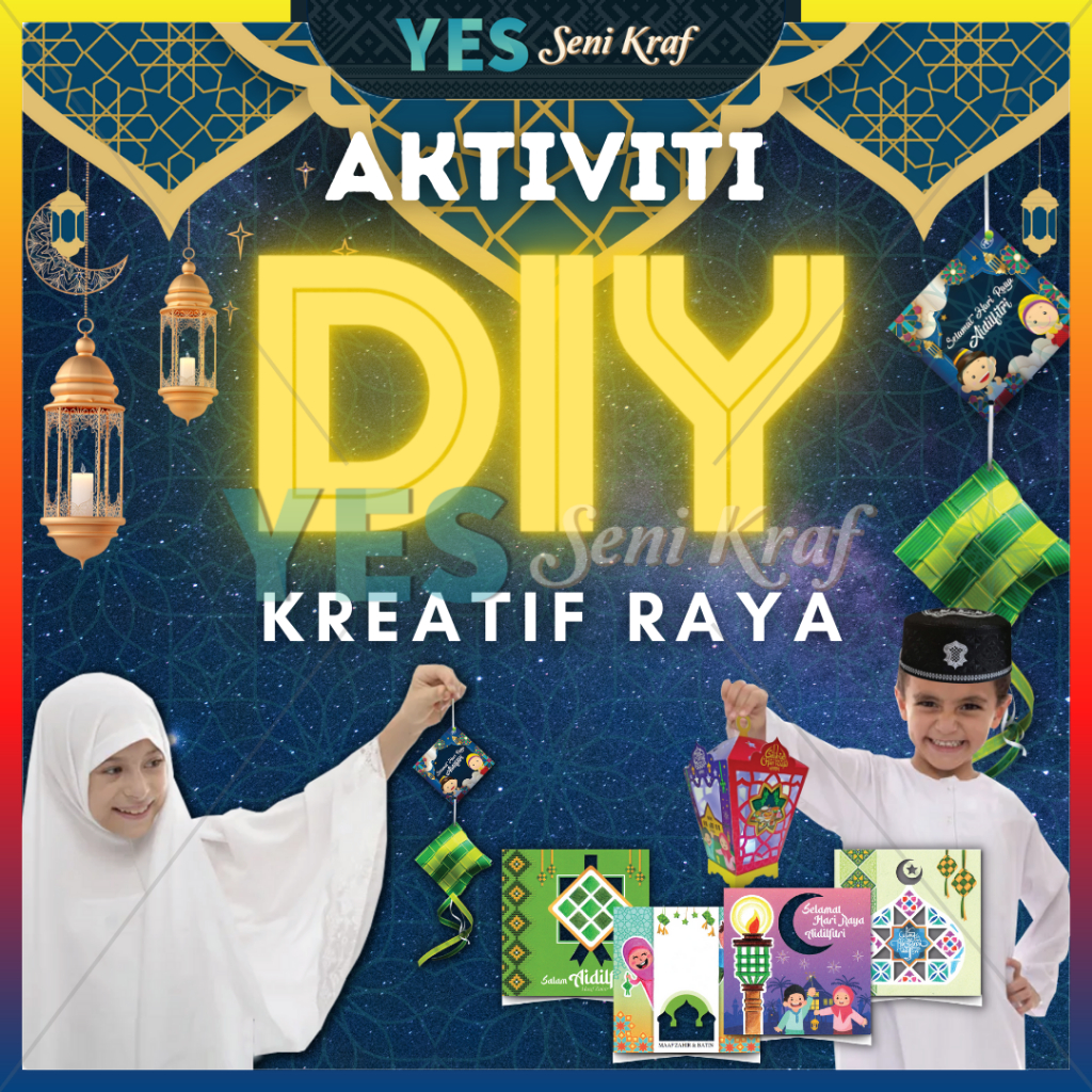 [💓READY STOCK] Aktiviti DIY Kreatif Raya Hiasan Raya Aidilfitri~PELITA ...