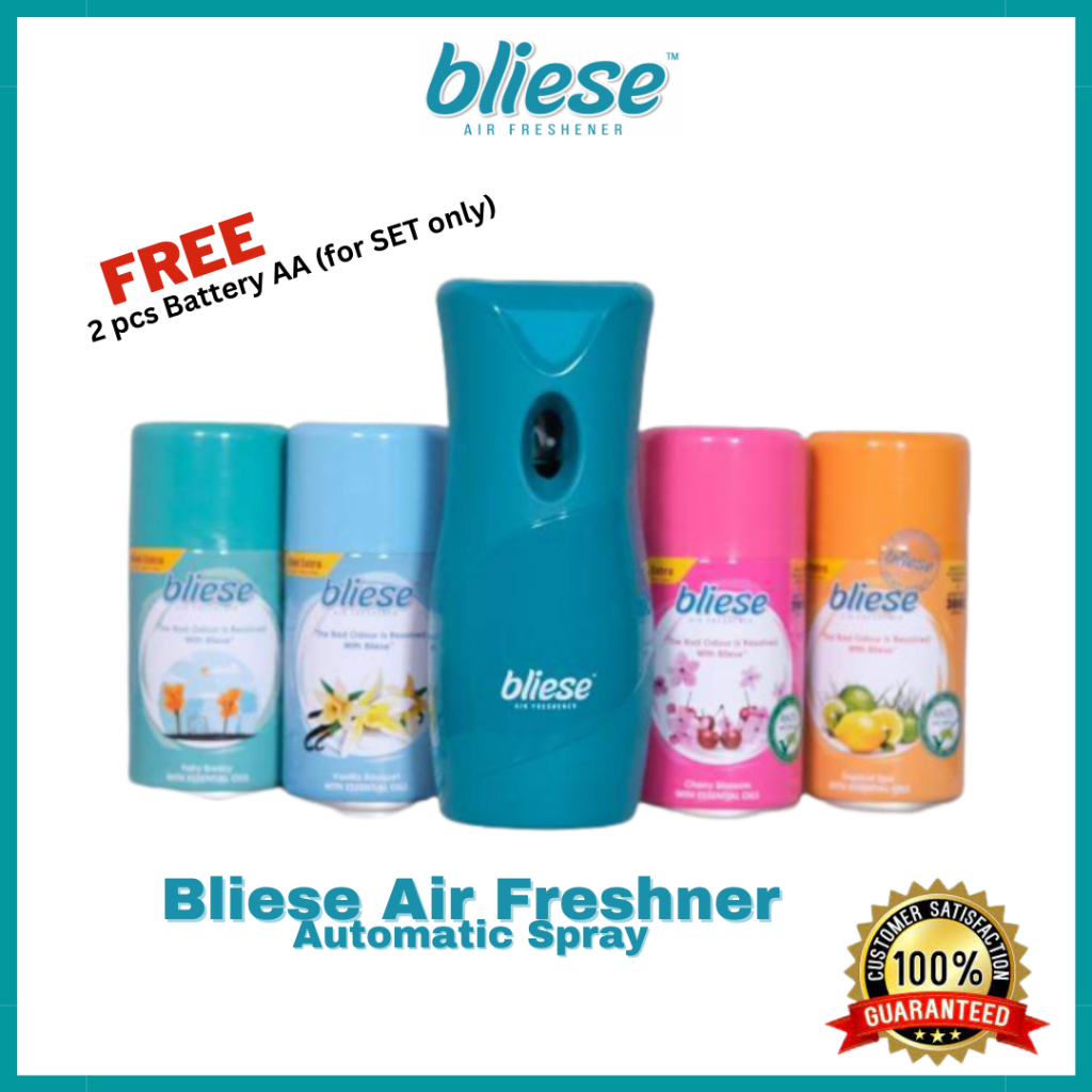 Bliese Automatic Spray Air Freshner (300ml) Formula Anti Bakteria ...