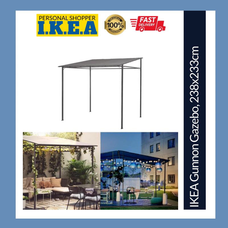 IKEA Gunnon GUNNÖN Gazebo Awning Rumah Outdoor Canopy Kanopi pergola ...