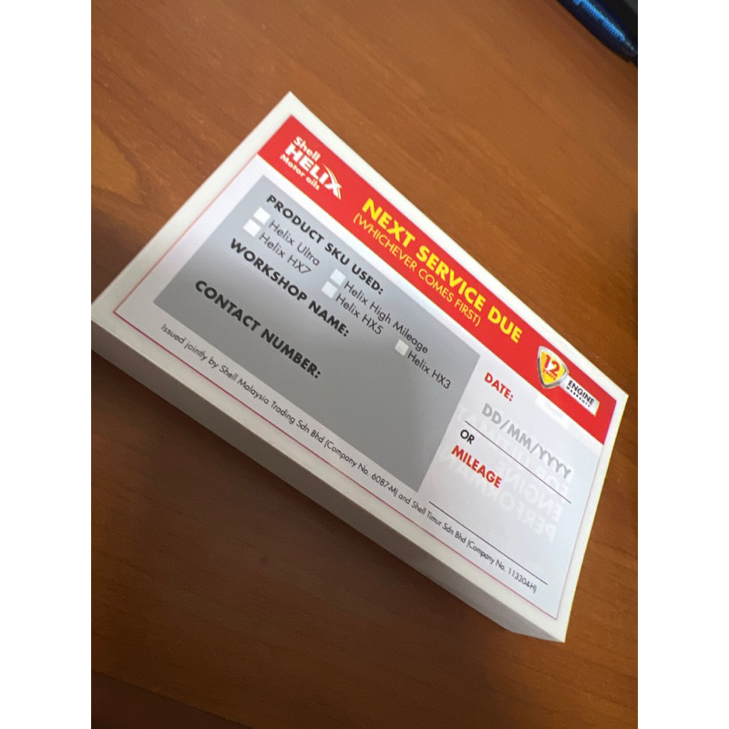 ENGINE OIL /AUTO TRANSMISSION FLUIDS MILEAGE SERVICE STICKER ...