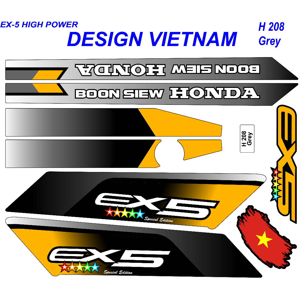 Body Sticker EX5 Dream Vietnam Design Vietnam Body Sticker EX5 Dream ...