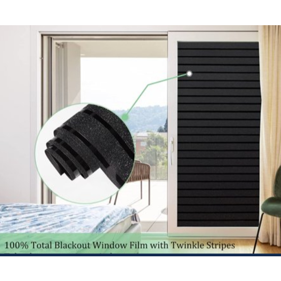Black Frosted Window Stripes Privacy Window Film Pattern Self Adhesive ...