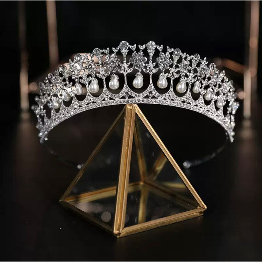 Luxury European Baroque Princess Crown Party Dress Headwear Alloy ...
