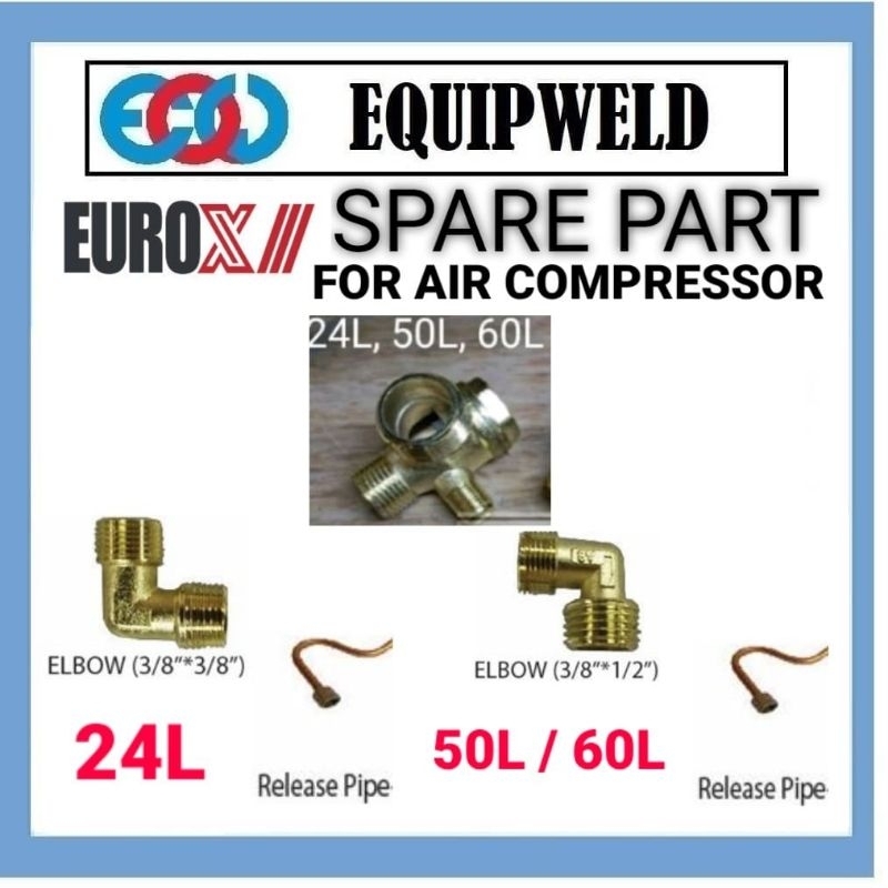 SPARE PART - EUROX CHECK VALVE / ELBOW / RELEASE PIPE TUBE FOR 24L ...