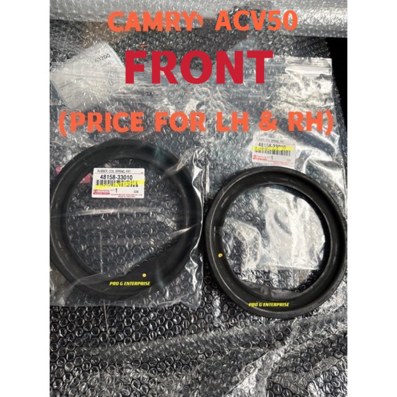ORIGINAL TOYOTA CAMRY ACV50 ASV50 FRONT REAR LOWER COIL SPRING RUBBER ...