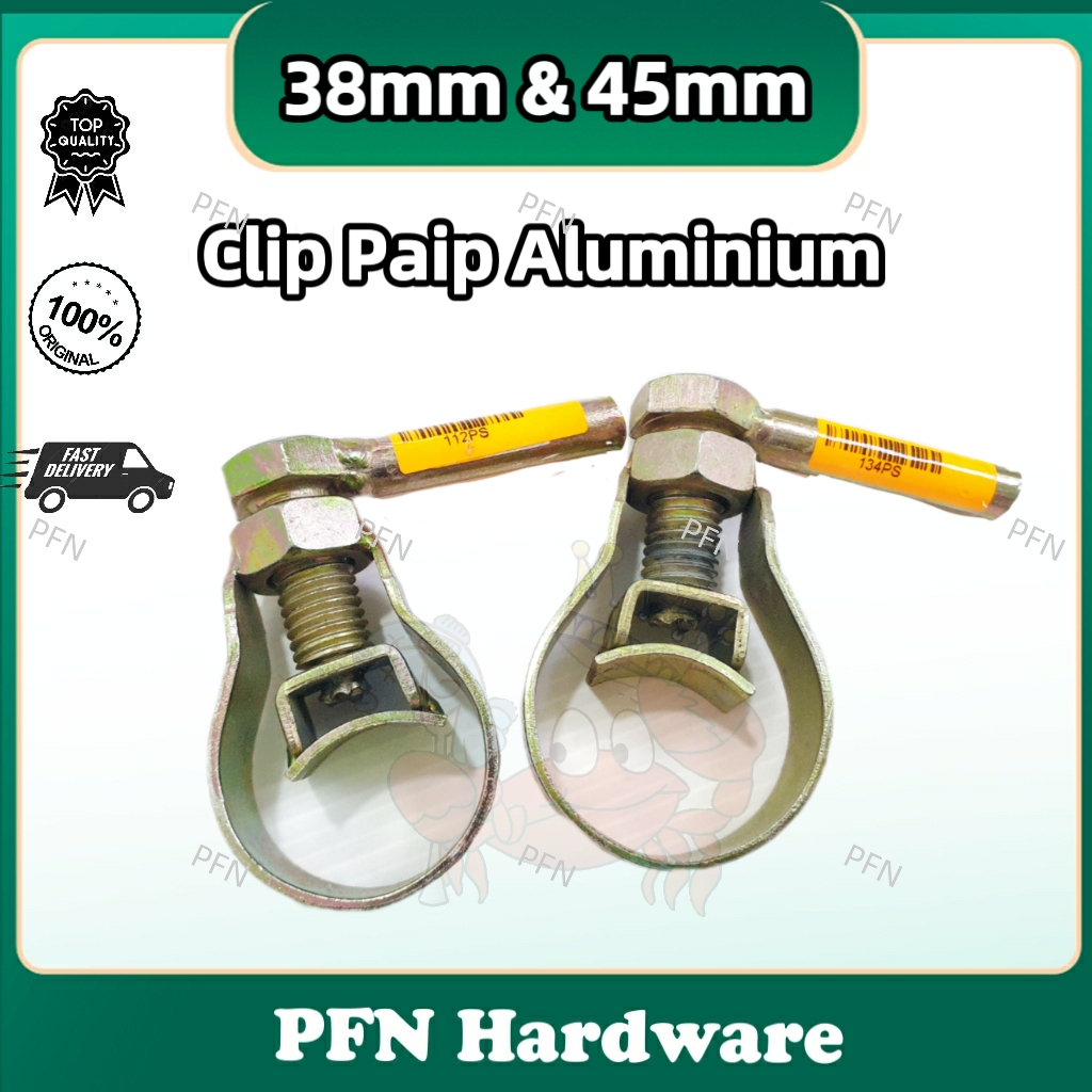 38mm & 45mm CLIP PAIP ALUMINUM CLIP GALAH HARVESTING SAWIT ADJUSTABLE ...