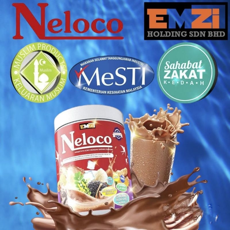 NELOCO neloco EMZi serbuk minuman campuran coklat lazat sesuai untuk ...