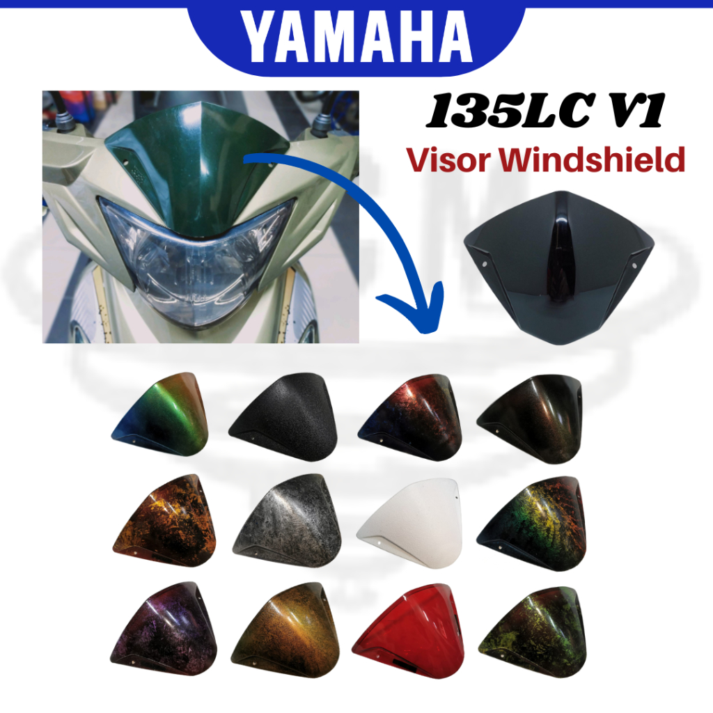 Clearance Yamaha 135lc V1 First Model Visor Windshield Cowling Lens