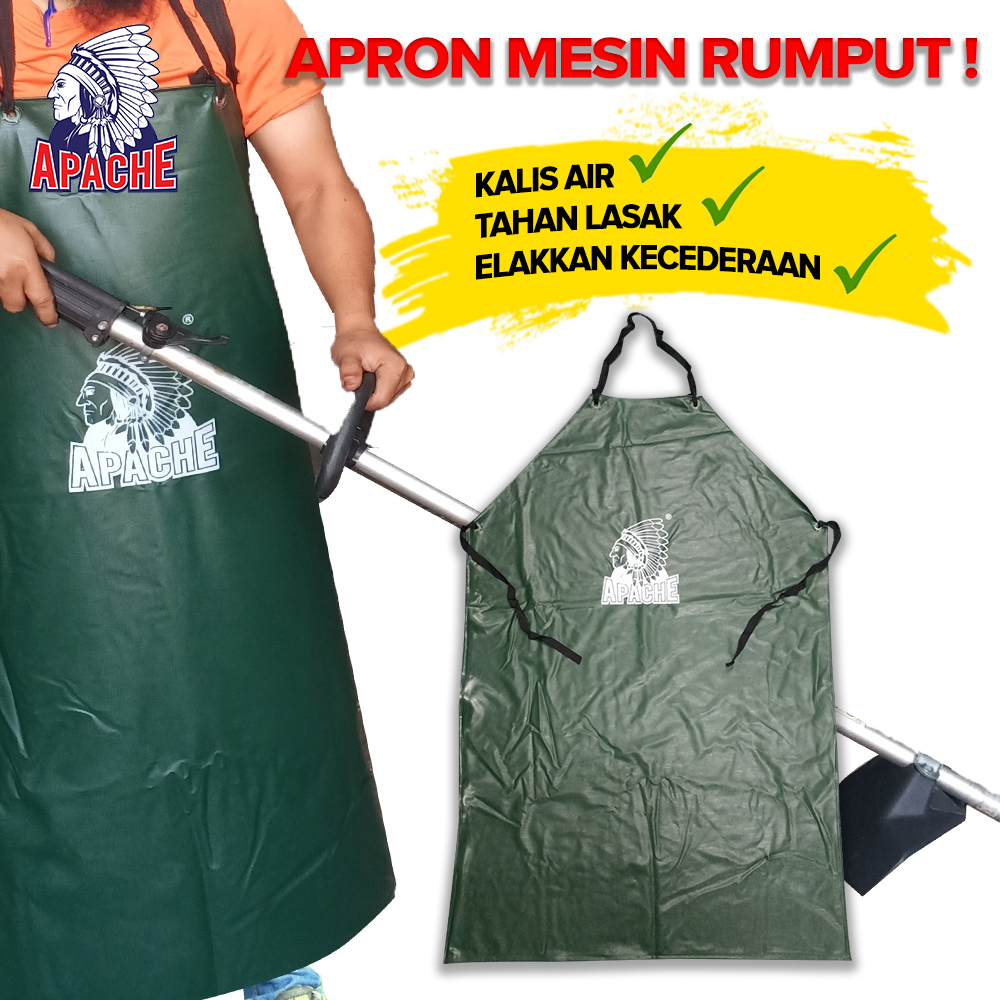 APACHE APR2 Grass Cutter Apron Baju Mesin Rumput Tebal Kalis Air Water ...