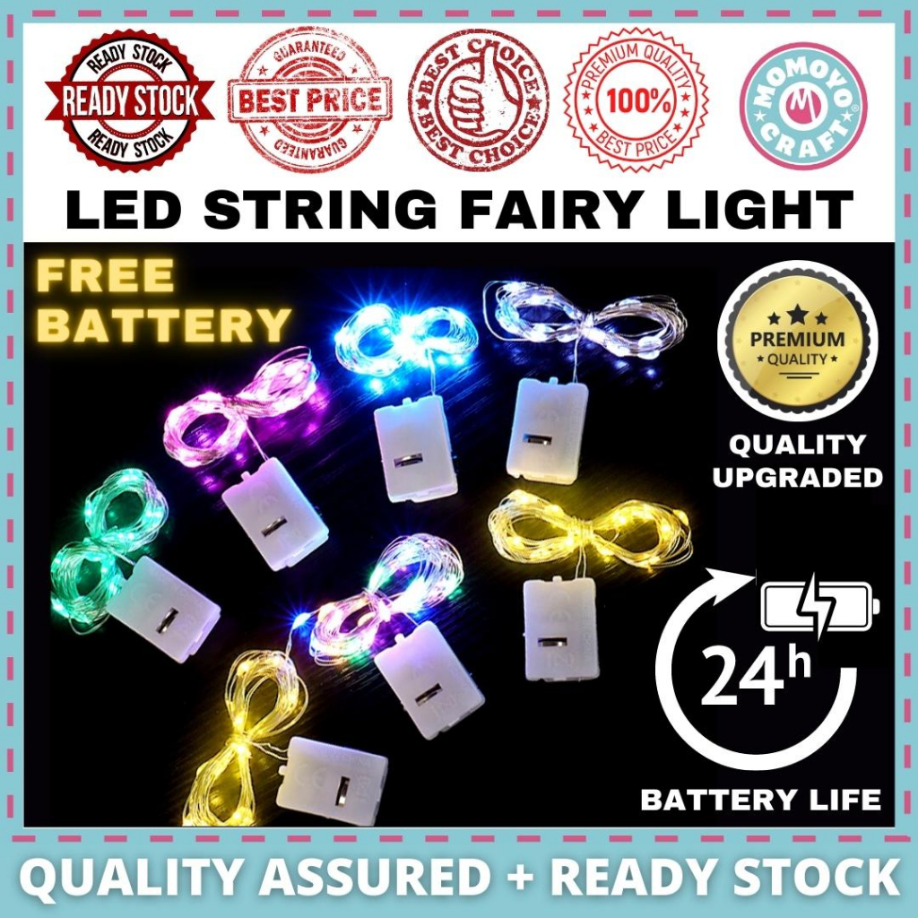 Momoyocraft 3 Modes Lampu LED Fairy Light Gift String Light String ...
