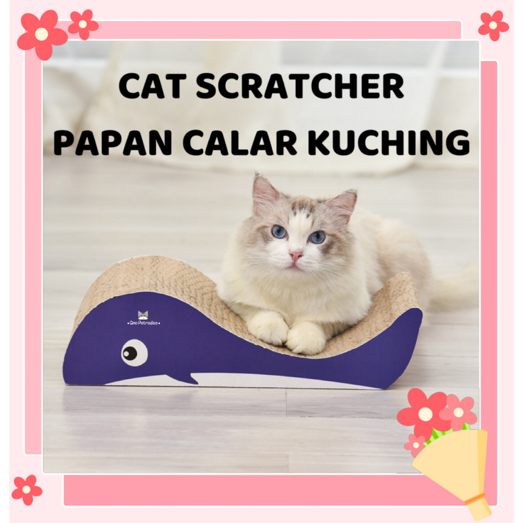 Qmo Cat Scratcher Corrugated Scratching Board Pad Kitten Cat Tree Cat ...
