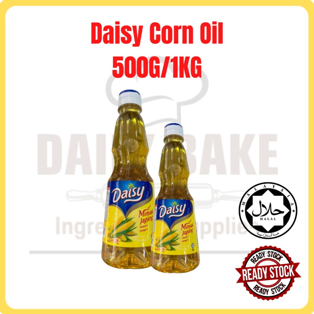 Daisy Corn Oil 500G 1KG 3KG/Minyak Jagung/玉米油/Cooking/Memasak/烹饪/Baking ...