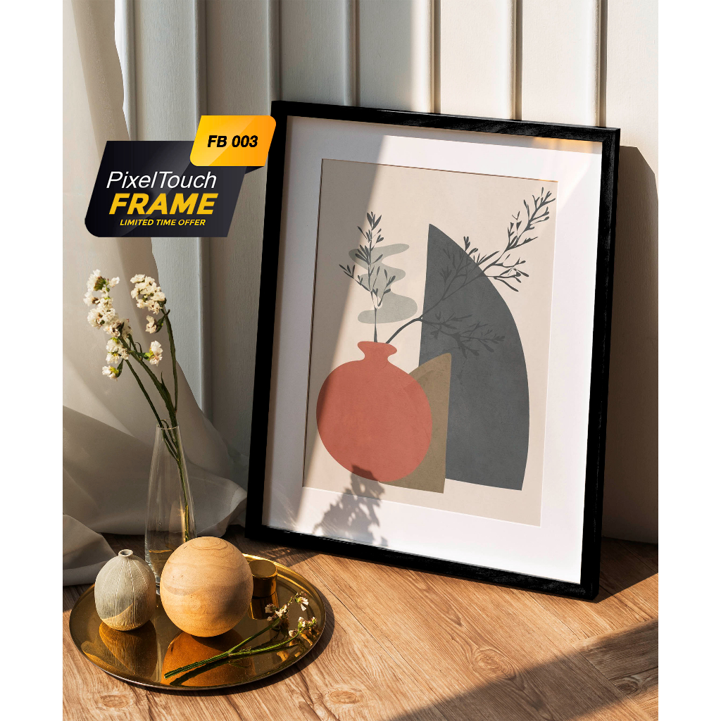 Frame Home Decor Dining Poster Earth Tone Modern Classic Style Hiasan ...
