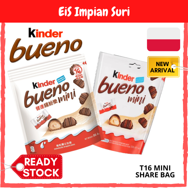 (Ready Stock!!) Kinder Bueno Mini Chocolate T18 97.2g/108g Coklat ...