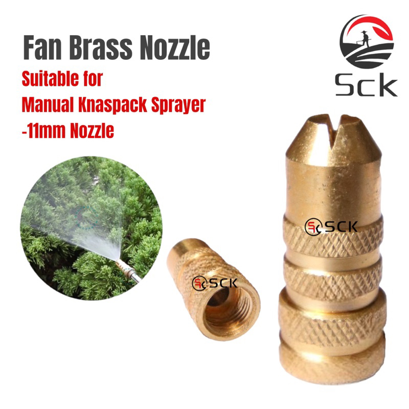 Fan Brass Nozzle 11mm/Manual Knapsack Sprayer /kepala Pam Racun ...