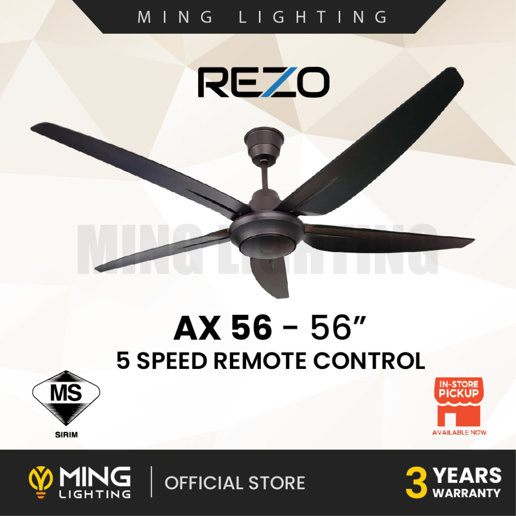 (Sirim) REZO Ceiling Fan AX56 Classic Series 56" AC Motor Regulator ...