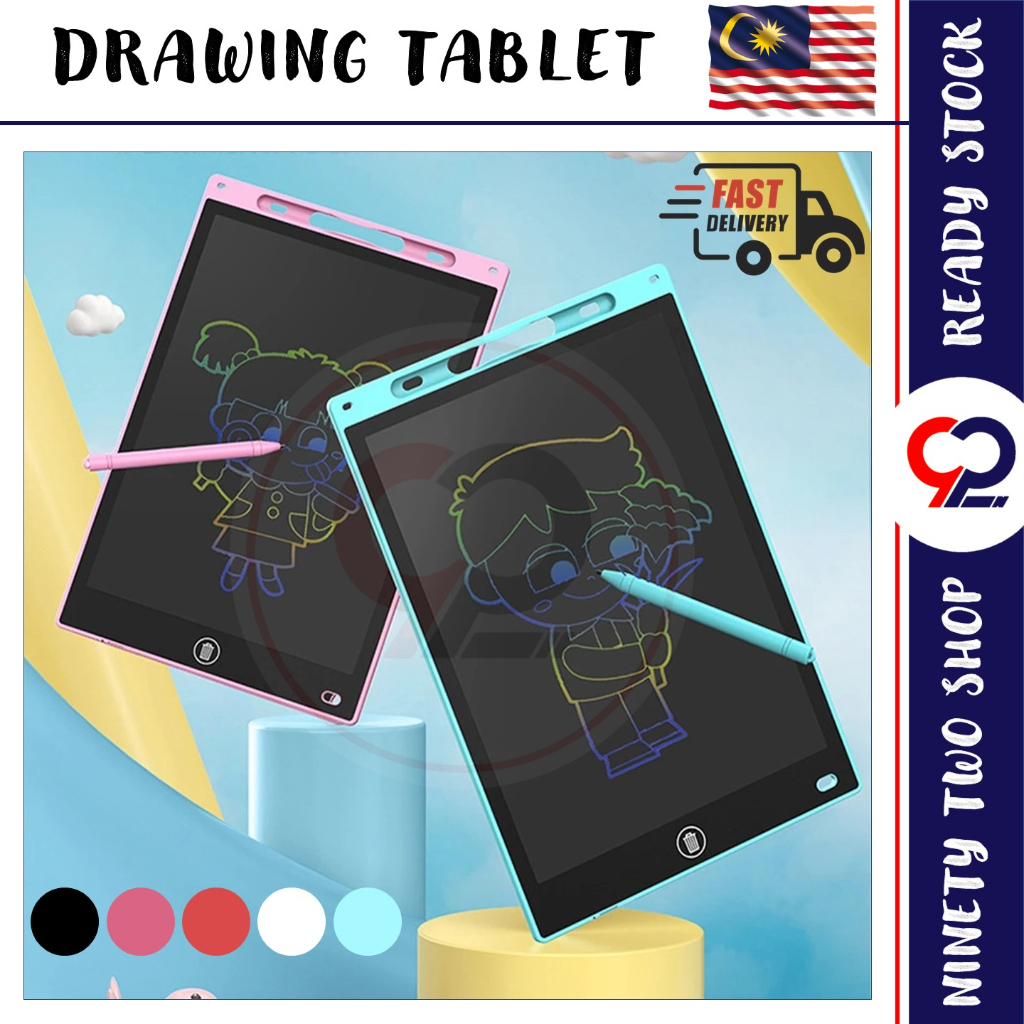 8.5' /12" Inch Graphics Tablet Drawing Lcd Writing Painting Board Note ...