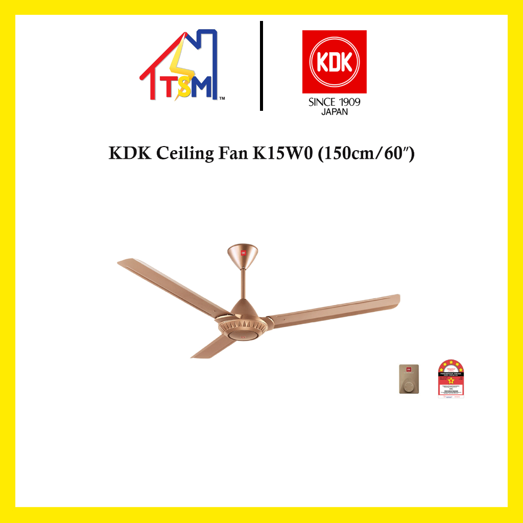 KDK Ceiling Fan (60”) K15W0 | Shopee Malaysia