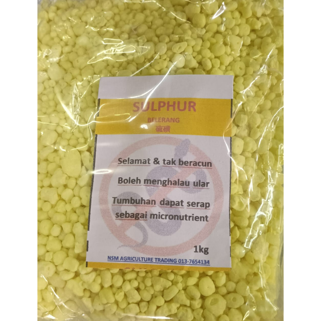 +Sulfur / Sulphur Belerang Powder / Flakes/ sulfer kuning citi farm | Shopee Malaysia