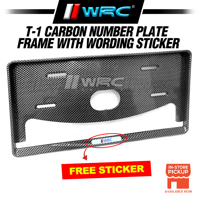 T-1 CARBON Number Plate Frame JDM Daihatsu Japan Style Universal ( 1pc ...