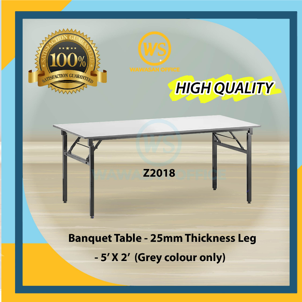 Banquet Table / Foldable Banquet Table / Foldable Study Table / Meja ...