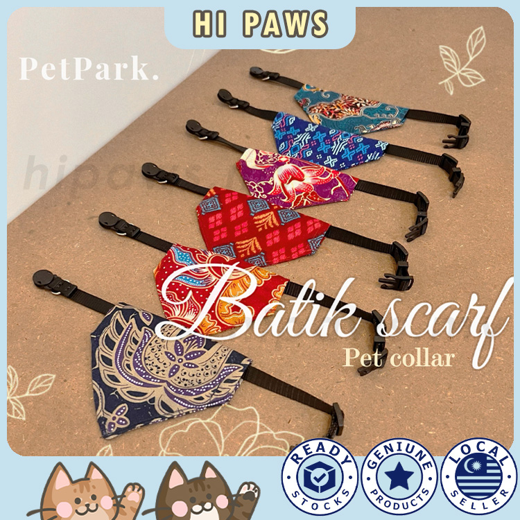 Pet Collar Scarf Kain Batik Tradisional Melayu Malaysia Bandana ...