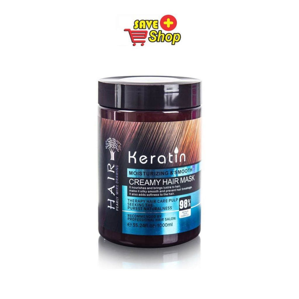 Keratin Hair Treatment Moisturizing Smooth Creamy Hair Mask Rambut ...