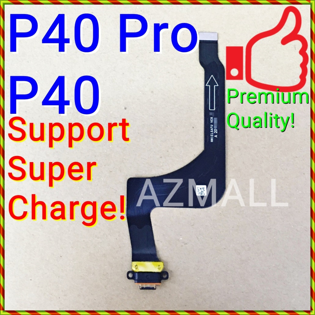 (Support 40W SuperCharge) NEW ORI Charging Port Board Flex Ribbon HUAWEl P40 Pro /P40 / ELS-NX9 ...