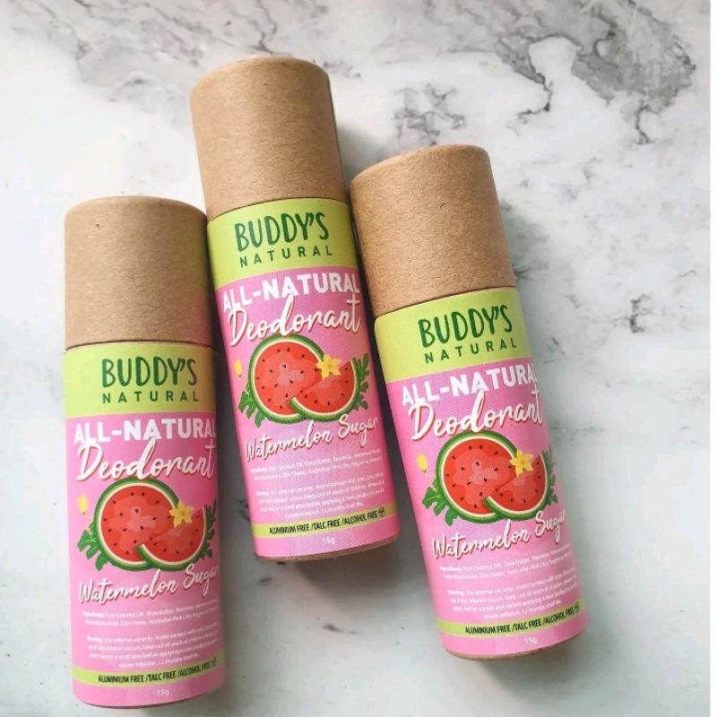 Natural deodorant watermelon Buddy's Natural 30g | Shopee Malaysia