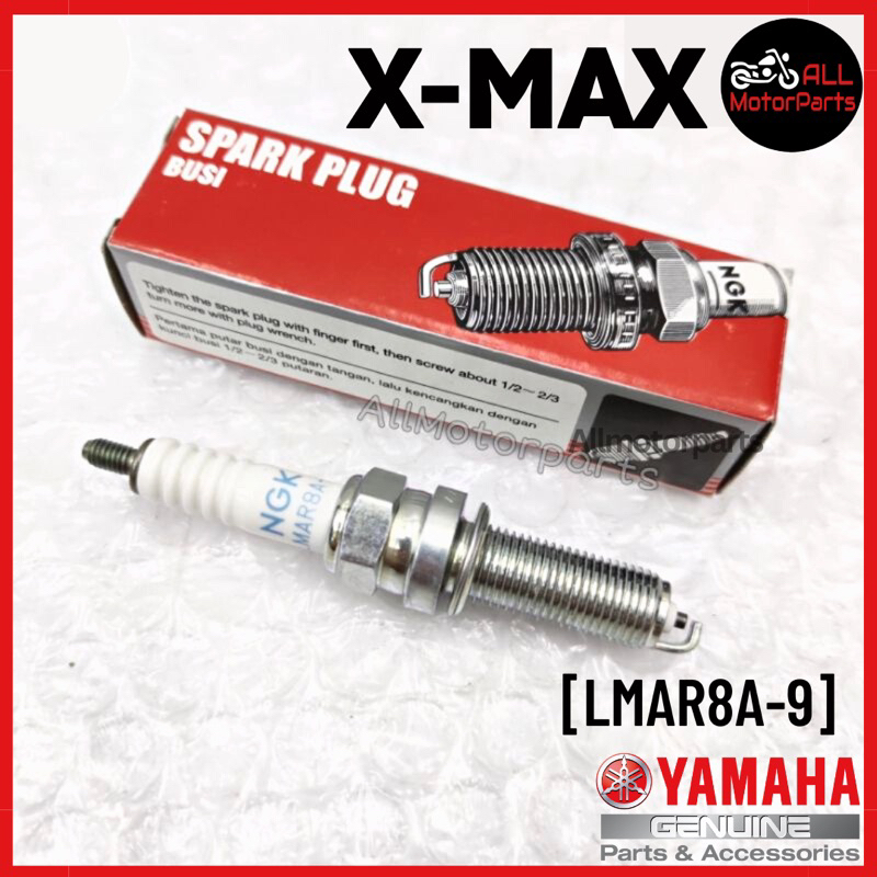 [100% ORI] X MAX 250 XMAX MT-25 MT-07 SPARK PLUG LMAR8A-9 94700 00436 NGK ORIGINAL YAMAHA ...