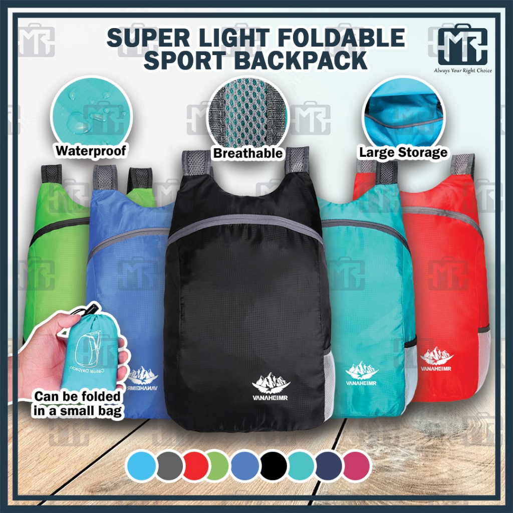 22L MR Ultralight Waterproof Foldable Outdoor Sport Bag Hiking Packable ...