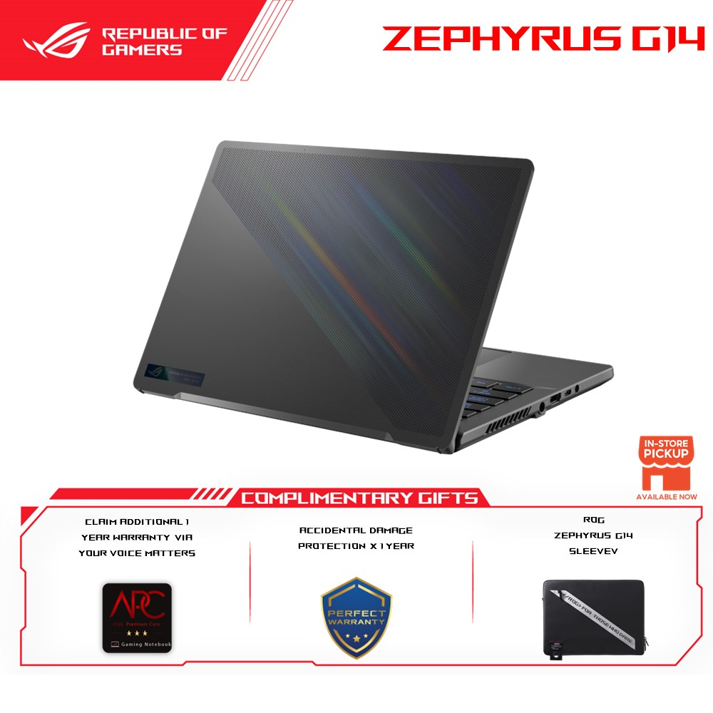 Asus ROG Zephyrus G14 2023 GA402N-JL4052W Gaming Laptop Eclipse Gray ...