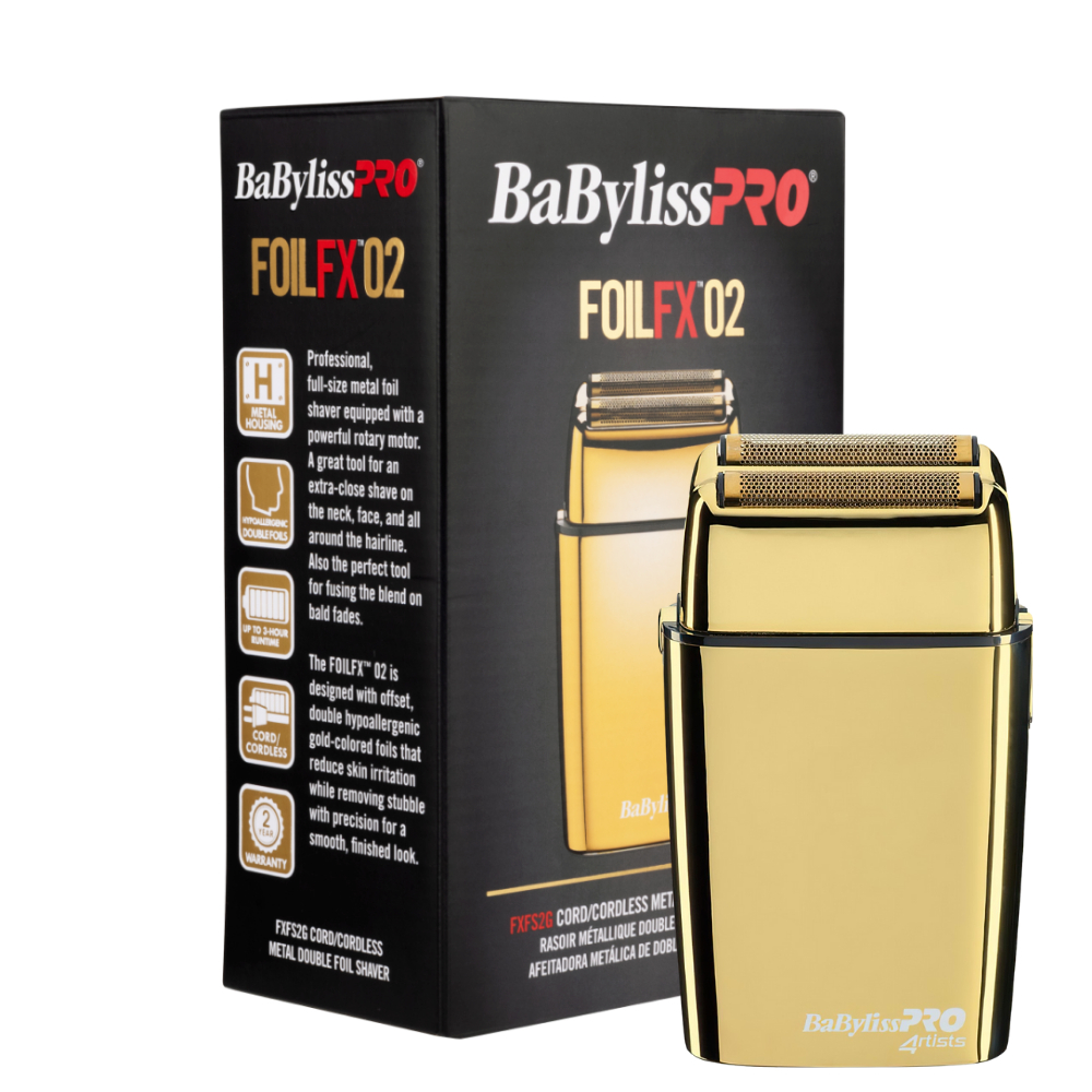 (RDY STK) Babyliss PRO FOIL FX02 Cordless Metal Double Foil Shaver ...