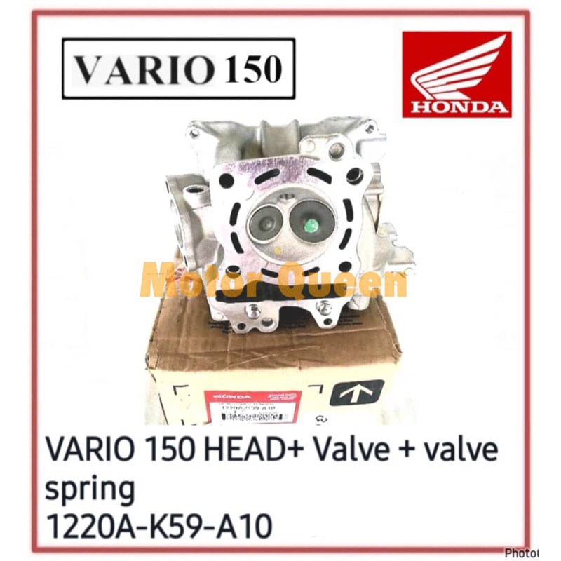 Cylinder Head + Valve + Valve Spring Honda Vario 150 Original Honda ...