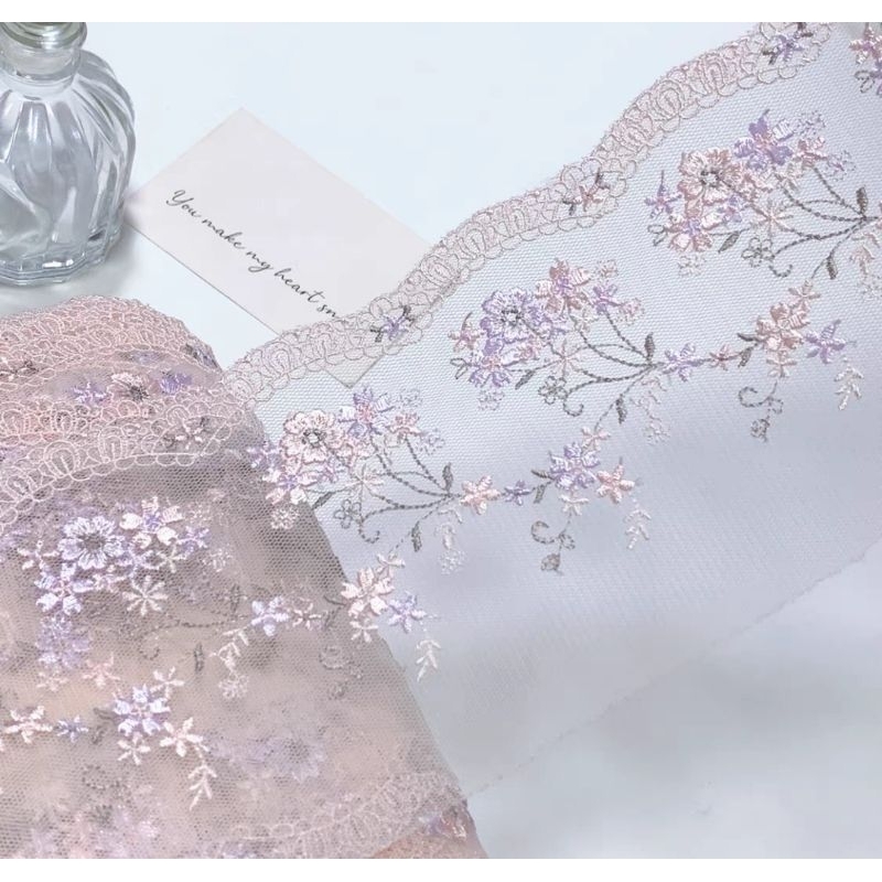 * Ready Stock * 11cm Width Renda Lace Baju/Fabric Lace/Embroidery Lace ...