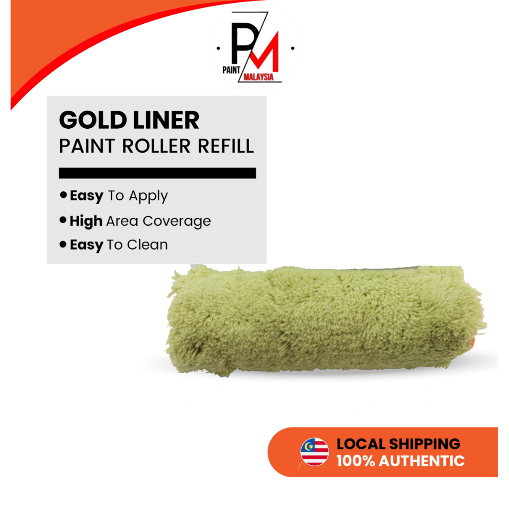 GOLD LINER Green Cushioning Heavy Duty Paint Roller 7 Inch Refill ...