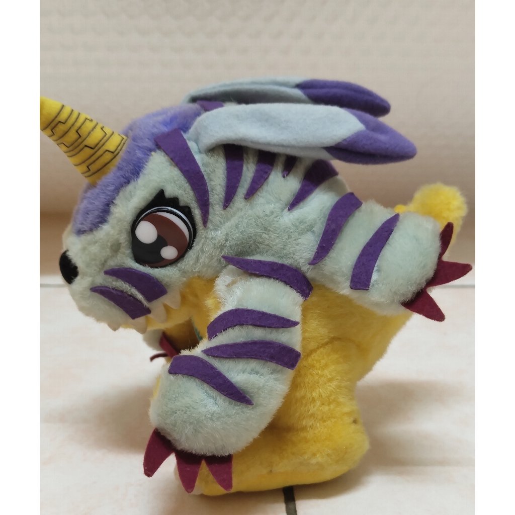 Original Digimon Adventure Gabumon BANDAI 1999 Vintage Retro Fuzzy ...