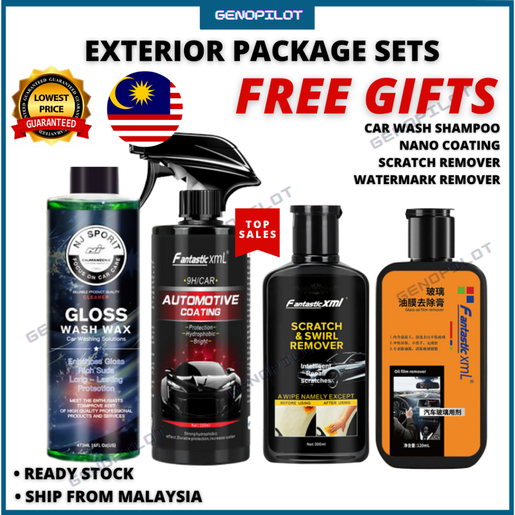 EXTERIOR SET【 Car Wash + Scratch + Watermark + Car Nano Coating 】Wash ...