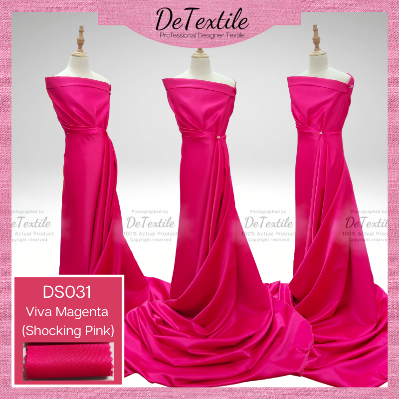 DeTextile Heavy Premium Duchess Satin Bridal Satin Fabric for Wedding ...