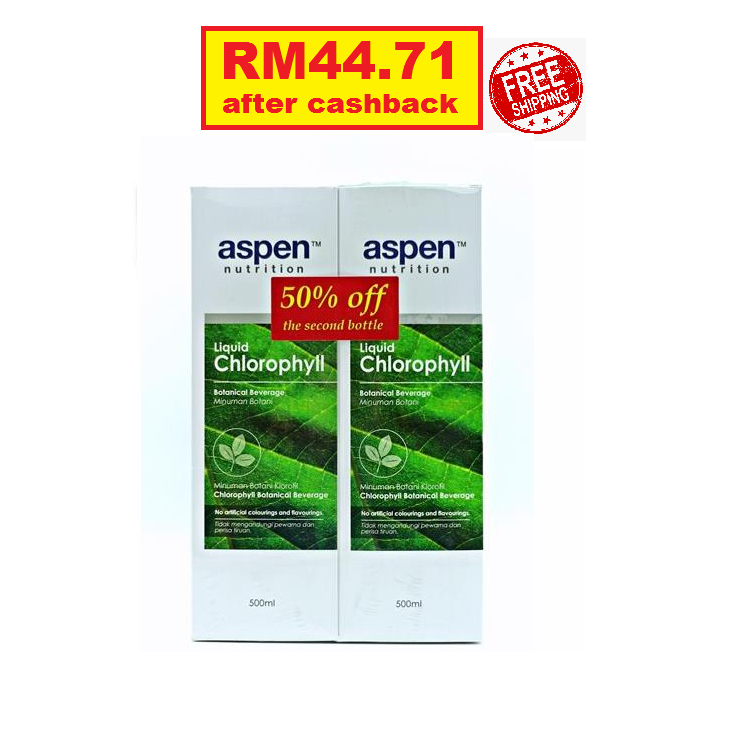128[RM44.71 after cashback] Aspen Nutrition Chlorophyll Liquid Klorofil ...