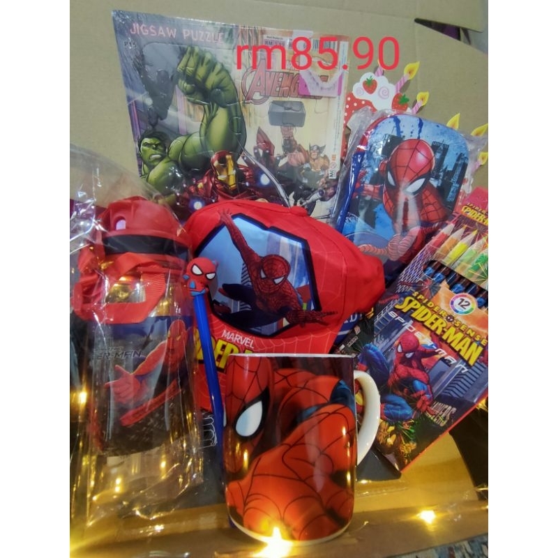 spiderman gift box surprise birthday boy | Shopee Malaysia