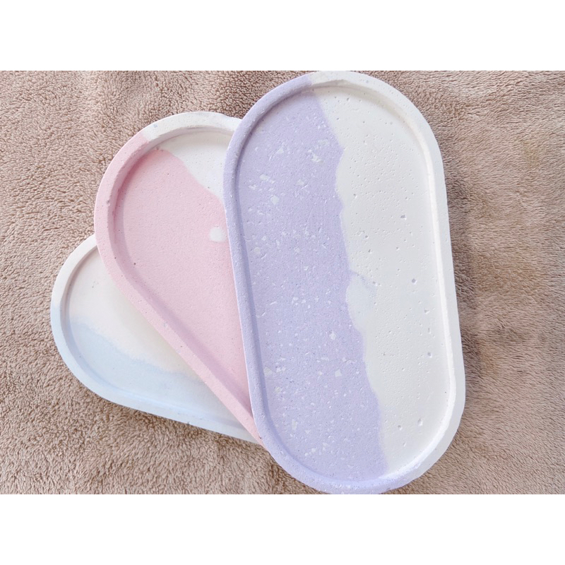 CUSTOM YOUR COLOUR jesmonite Handmade Decorating Tray Aesthetic Coaster ...