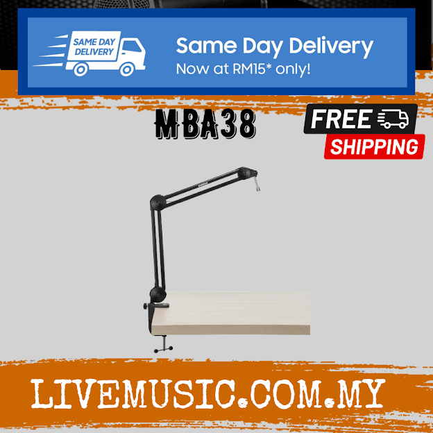 SAMSON MBA38 MICROPHONE BOOM ARM ( MBA 38 / MBA-38 ) | Shopee Malaysia