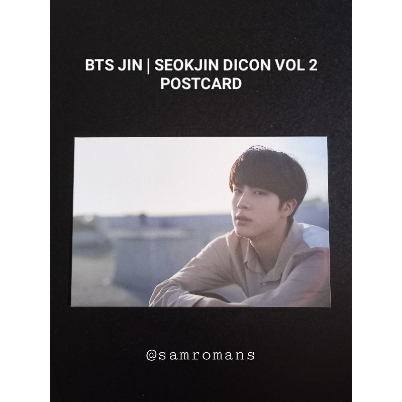 OFFICIAL BTS JIN | KIM SEOKJIN DICON VOL 2 POSTCARD | Shopee Malaysia
